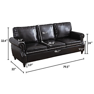 Dreamsir 5023 Sofas, Charcoal