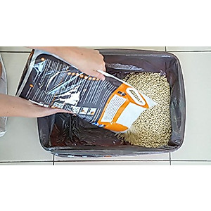 Rufus & Coco WeeKitty | Natural Flushable Clumping Cat Litter | Low Tracking Biodegradable Pellets | Corn 8.8lbs bag