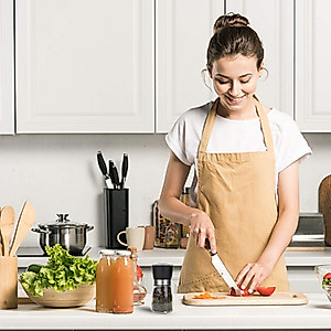 TINGFENG Epare Salt or Pepper Grinder, Best Spice Mill One Handed Pepper Grinder, Mini Unicorn Pepper Grinder( 1P) (Black)