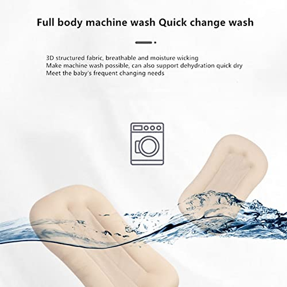 Baby Nest Pillow Soft Organic Cotton Slipcover,Vohunt Baby Lounger Co-Sleeper for Baby,Newborn Lounger for Boys & Girls(Blue)