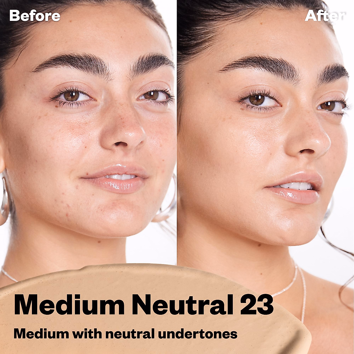 Kosas BB Burst Tinted Face Gel Cream - Supports Healthy Collagen, Smoothes Skin, Hydrates & Moisturizes - Lightweight Buildable Coverage - Medium Neutral 23, (1 Oz/30 ML)