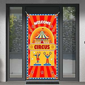Dill-Dall Carnival Circus Theme Door Banner, Carnival Door Banner, Carnival Birthday Party Decorations, Carnival Photo Booth