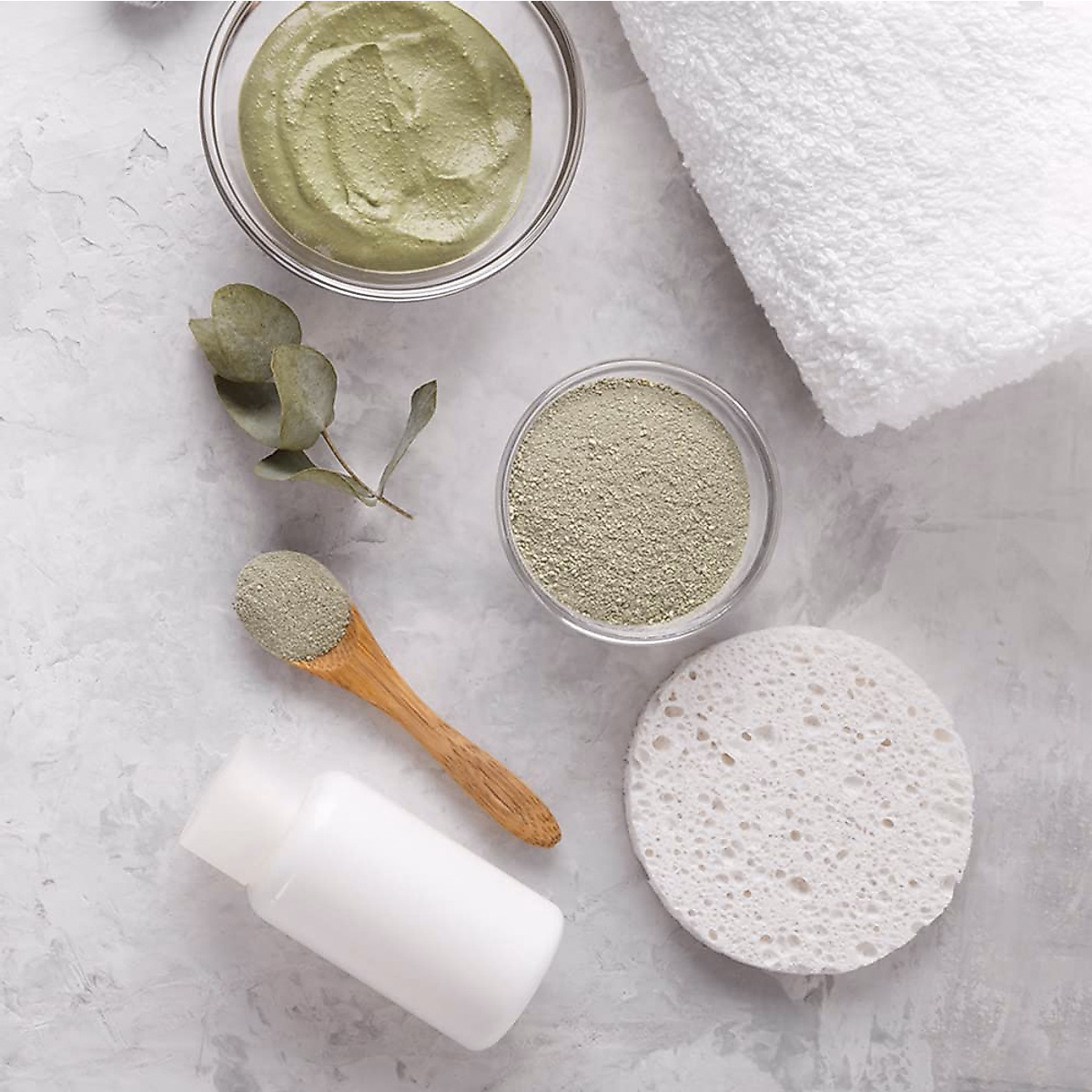 50-Count Compressed Facial Sponges for Daily Cleansing and Gentle Exfoliating, 100% Natural Cellulose Spa Sponge Perfect for Removing Dead Skin, Dirt and Makeup