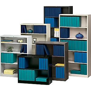 Hon S30ABCS Metal Bookcase, Two-Shelf, 34-1/2w x 12-5/8d x 29h, Charcoal