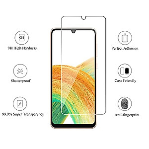 Ailun Screen Protector for Galaxy A14 5G/A13 5G/A12 4G 5G/A12 Nacho/A32 5G/A42/A02/A02S/A03/A03S/A03core/M12 3Pack Tempered Glass Japanese Glass Ultra Clear Anti-Scratch Case Friendly