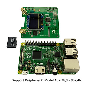 Duplex mmdvm Hotspot Board hat OLED Two Timeslots Two Colors Yellow Blue OLED Low BER 0 Offset Tf Card Written Pi-Star Software