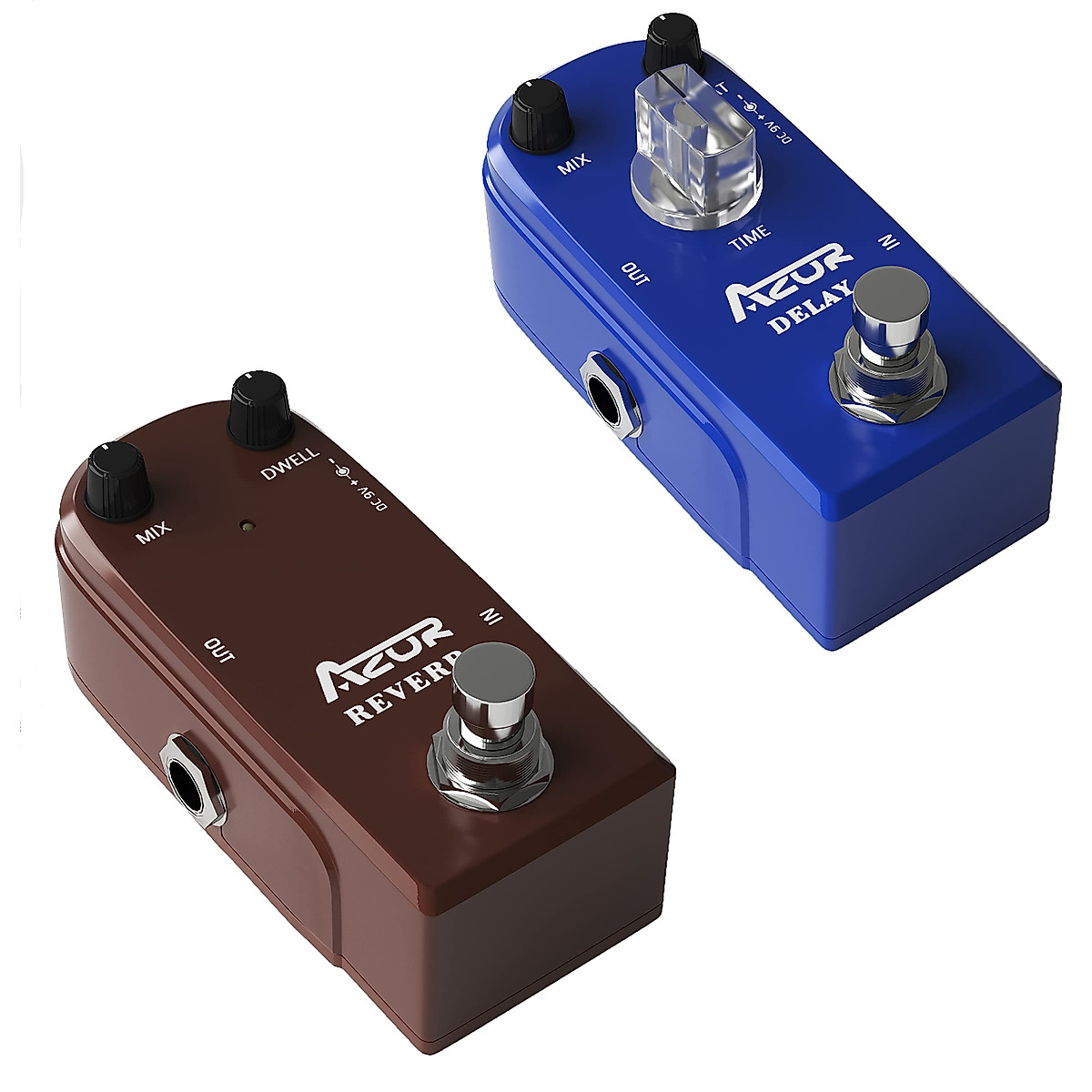 AZOR Reverb Pedal with Delay Guitar Effect Pedal.Reverb Delay Effect Pedal Spring Reverb Vintage Delay