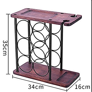 DOUBA Wine Bottle Rack Wrought Iron European Creative Wine Rack Wine Bottle Storage Rack Practical Ornaments