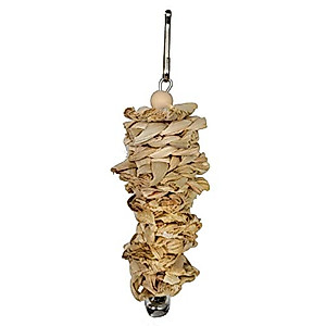 N / A 7/8 pcs Bird Toys, Parrot Natural Wood Hanging Swing Standing Climbing Chewing Perch Hammock Rope Ladder Bell Bird Cage Toys for Parrots, Love Birds, Parakeet, Mynah, Conure, Cockatiel