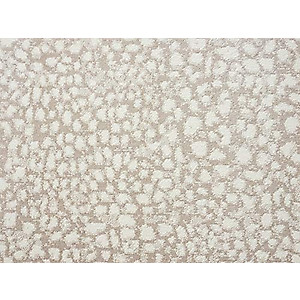 Abani Beige Cheetah Print 7'9"x10'2" Area Rug Rugs, Arto Collection - Contemporary Durable Accent Rug