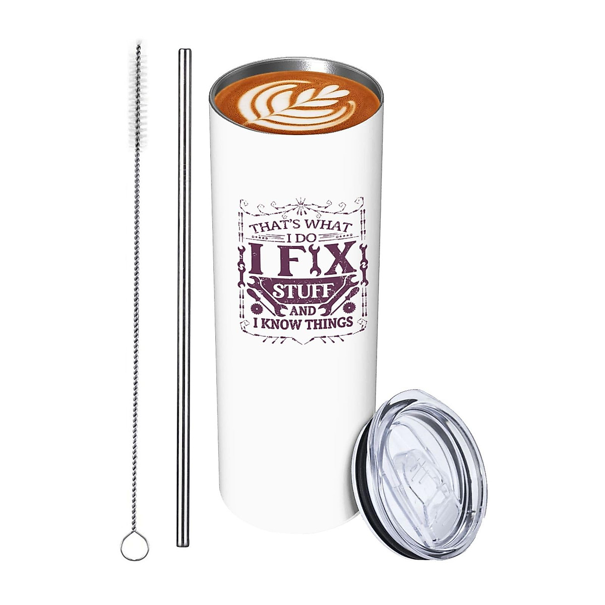 I Fix Stuff And I Knows Things Tumbler With Lids For Gym