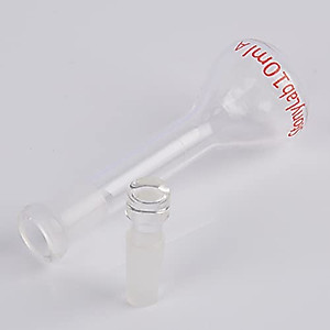 stonylab Glass Volumetric Flask Class A with Glass Stopper, Borosilicate Glass Heavy Wall Volumetric Flask Tolerance ±0.02 ml, 10 ml