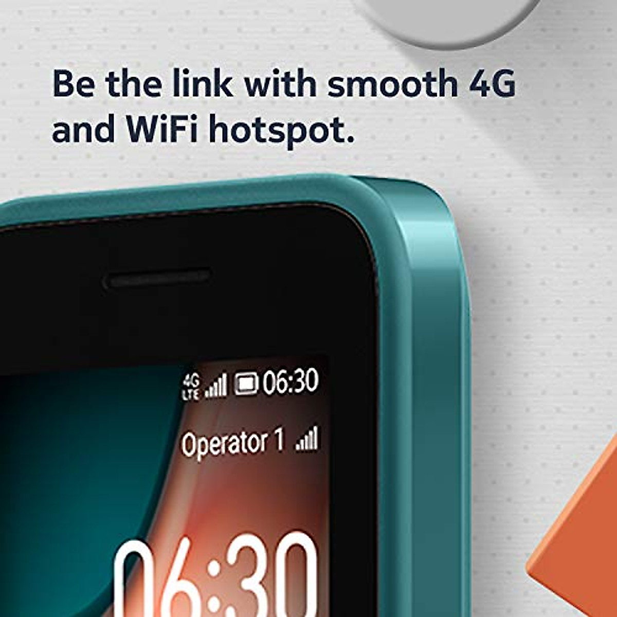 Nokia 6300 4G | Unlocked | Dual SIM | WiFi Hotspot | Social Apps | Google Maps and Assistant | Cyan Green