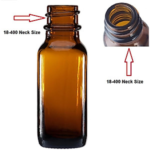 Comfort Axis Child Resistant Calibrated Glass Eye Dropper for 1/2 oz Bottle, Black, 18-400 Neck Finish, 1 mL Capacity (4 Pack)