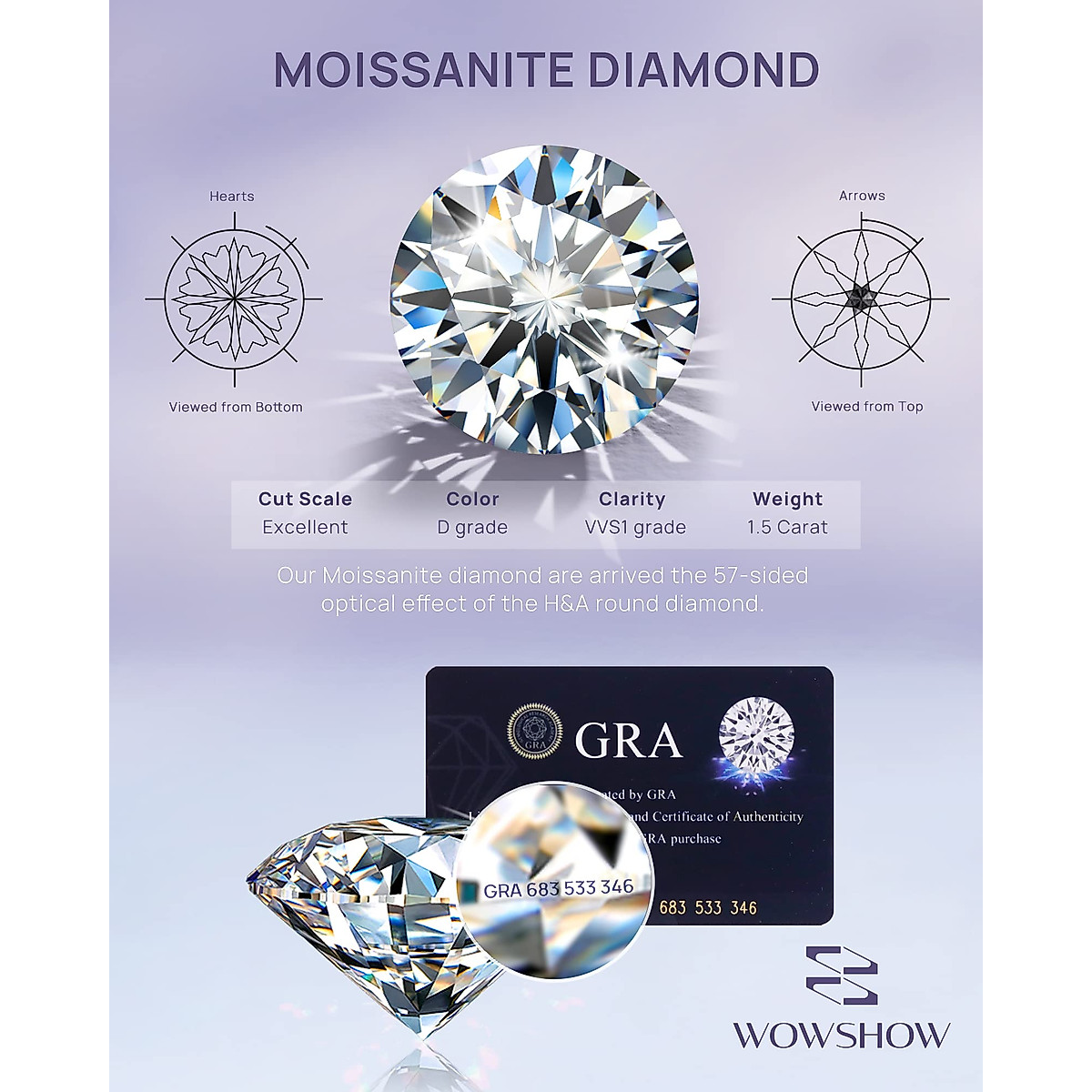 wowshow Moissanite Earrings, Leverback Earrings for Women 925 Sterling Silver 3ct Moissanite Diamond Dangle Drop Earrings Cushion Halo White Gold Plated for Women Birthday Wedding Mothers Day Gifts