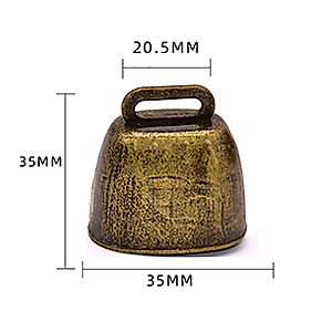 2 Pcs Cow Horse Sheep Grazing Copper Bells,Cattle Farm Animal Loud Bronze Bell,Pet Anti-Theft Accessories Bell,Small Brass Bell New Years, Wedding Bells & Chimes Percussion Musical Instruments