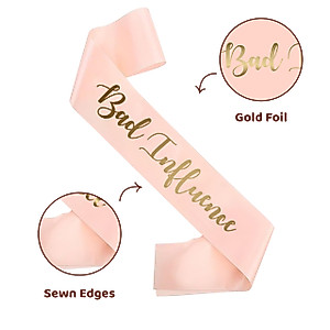 LADY&HOME 12 Pack Bachelorette Party Sashes,Bride Bridesmaid Sashes for Bridal Shower Decorations,Wedding Engagement(Champagne,12pcs)