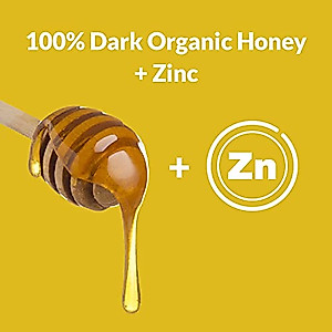 HoneyWorks Kids Throat Spray for Sore Throat Relief, 1 Oz, Soothing Non-GMO USDA Organic Dark Honey + Zinc, Fast-Acting Relief, Ages 12 Months+