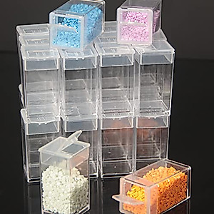 Bulk Diamond Painting Storage Container, Plastic Bottles Sequins Crafts Storage Organizer for Crystal Beads Studs