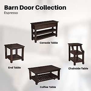 SAND STONE HOME Farmhouse Sofa Table (Espresso)