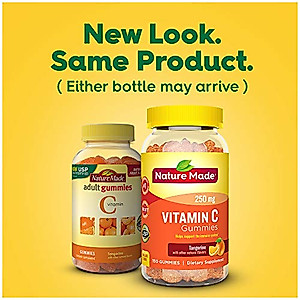 Nature Made Vitamin C 250 mg, Dietary Supplement for Immune Support, 150 Gummies, 75 Day Supply