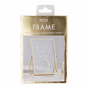 Ginger Ray Gold Free Standing Wedding Table Number Frame – 10cm x 15cm