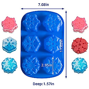 IHOMECOOKER 4PC Silicone Christmas Baking Mold Set Christmas Tree Snowflakes Snowman Cake Mold,bath bombs,Soap Mold Set