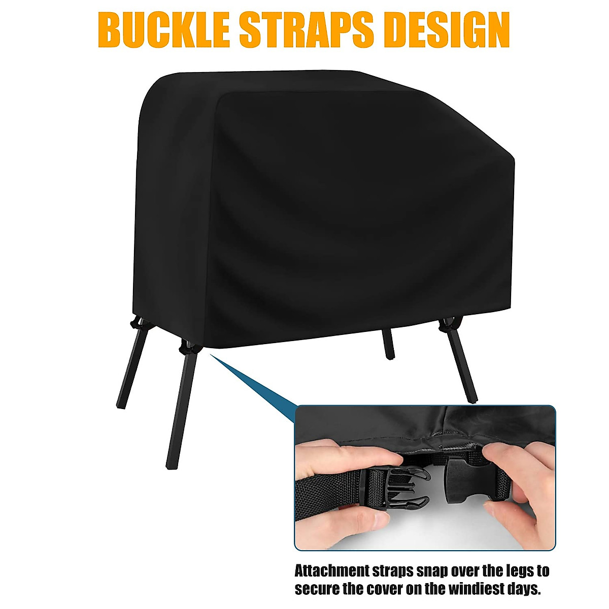 WOMACO Griddle Cover for Blackstone 17 & 22 inch Griddle with Hood Lid and Stand, Outdoor Waterproof 17 22 Grill Cover (Griddle Cover (with Hood & Stand))