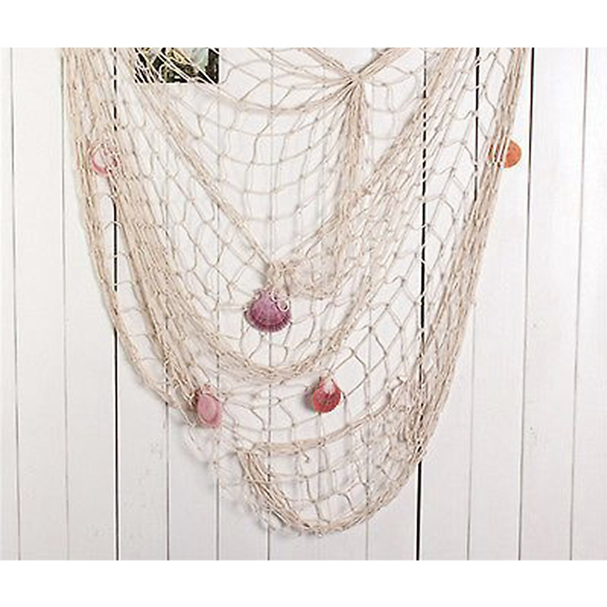 Natural Fish Net Party Decorations for Pirate Party, Hawaiian Party, Nautical Themed Cotton Fishnet Party Accessory by Big Mo’s Toys