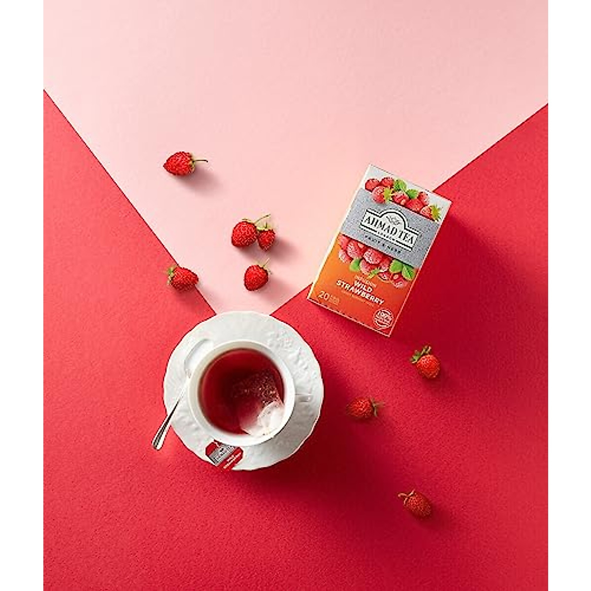 Ahmad Tea English Fruit & Herbal Infusions, Wild Strawberry Refresh Fruit & Herbal Tea