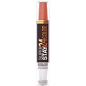 Maybelline SuperStay 24, 2-Step Liquid Lipstick, Coffee Edition, Hushed Hazelnut