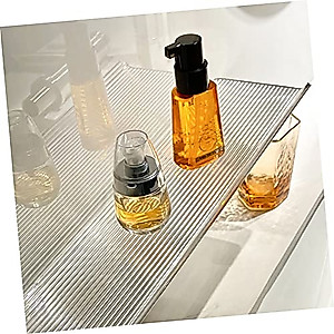 CORHAD Acrylic Storage Rack Indoor Floating Bathroom Shelf Adhesive Wall Shelf Phone Holder for Photo Display Shelves Toilet Phone Wall Mount Shelves Clear Wall Transparent