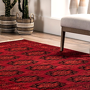 nuLOOM Diandra Traditional Motif Area Rug, 4x6, Red