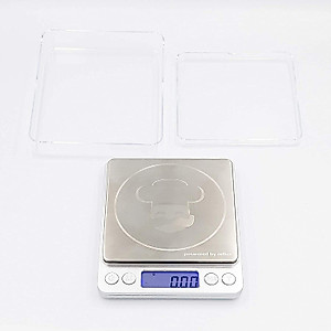 Lab Scale, Pill Counting Tray, Yarn Scale, 500g / 0.01g Precision, Analytical Balance, Wireless, Weight Recording, Data CSV Export, USB Rechargeable, Portable, Accurate, Metal Stainless Steel
