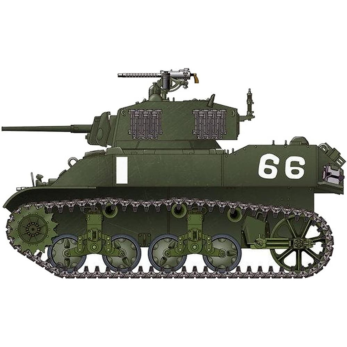 AFV Club Models 1/35 M5A1 Stuart Light Tank Bear of Jinmen" (Limited Edition)"