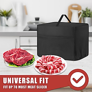 Rilime Meat Slicer Cover(Cover Only), Dust-proof Meat Slicer Machine for Home compatible with BESWOOD 250 Meat Slicer,compatible with VEVOR Commercial Meat Slicer