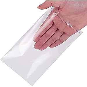 Vikeivty 120pcs 5×7 Inch Clear Resealable Cello Cellophane Bags, Self Sealing OPP Cello Bags for Bakery Cookies Decorative Wrappers