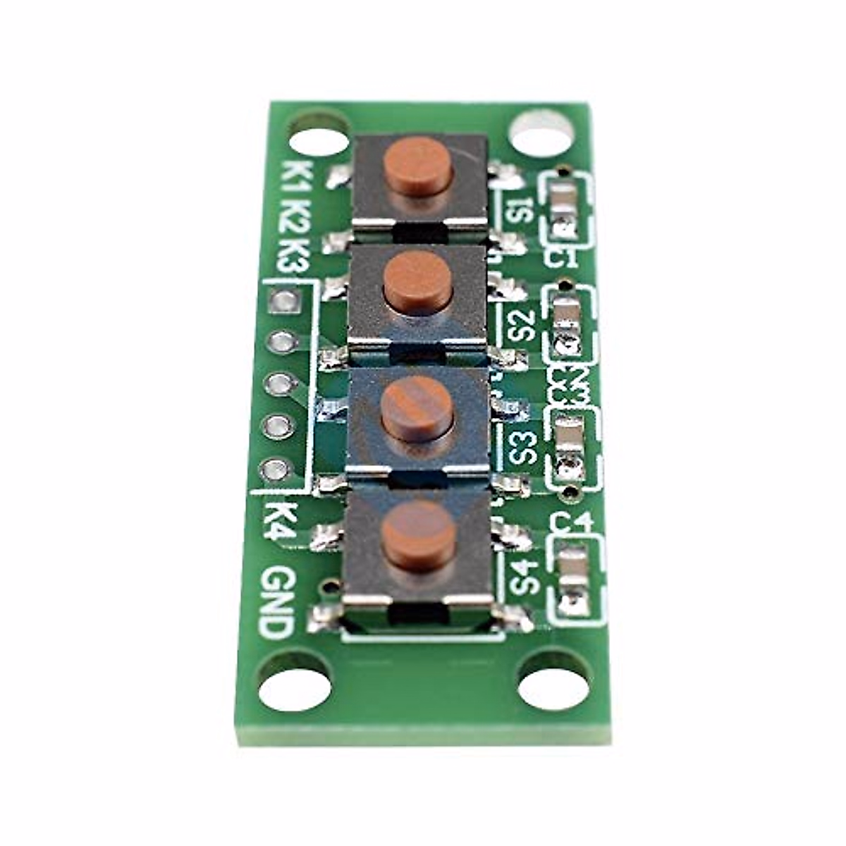 5Pin 1x4 4 Keys Button Keypad Keyboard Breadboard Module for Arduino DIY KIT Universal for Curriculum Graduation and Experiment