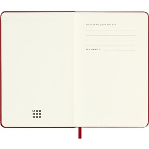 Moleskine Classic 18 Month 2022-2023 Weekly Planner, Hard Cover, Pocket (3.5" x 5.5"), Scarlet Red