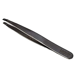 Professional Flat Tip Eyebrow Tweezers (Flat Square Tip 4.0", Mirror Finish)