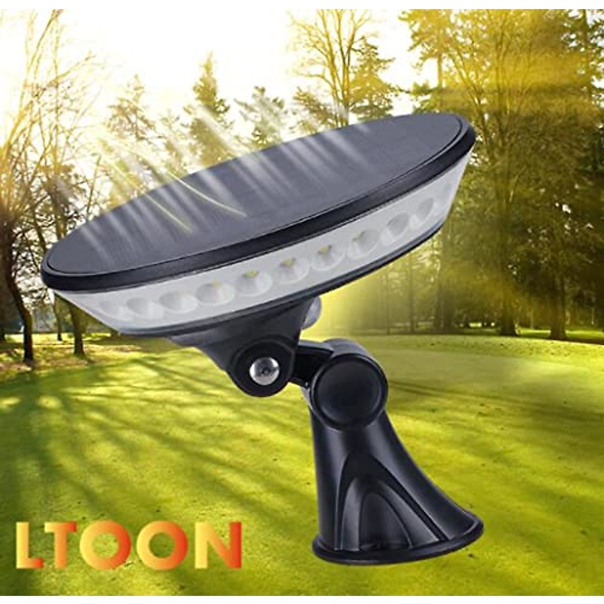 YOOMAO 360 Degree Lighting Outdoor Solar Light PIR Motion Sensor Solar Garden Light Energy Saving Street Lamp Wall Lamp Three Modes