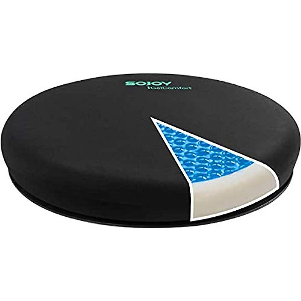 Sojoy iGelComfort - Cojín giratorio de Gel con espuma viscoelástica