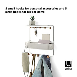Umbra Estique Multi-Use Organizer, W/Shelf, White