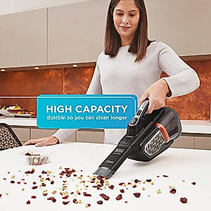 BLACK+DECKER dustbuster Handheld Vacuum, Cordless, AdvancedClean+ , Black (HHVK515J00FF)