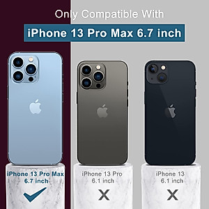 DEENAKIN Compatible with iPhone 13 Pro Max Case with Screen Protector - Silky Soft Silicone - Enhanced Camera Cover - Slim Fit Protective Phone Case for Women Girls 6.7" - Plums Color