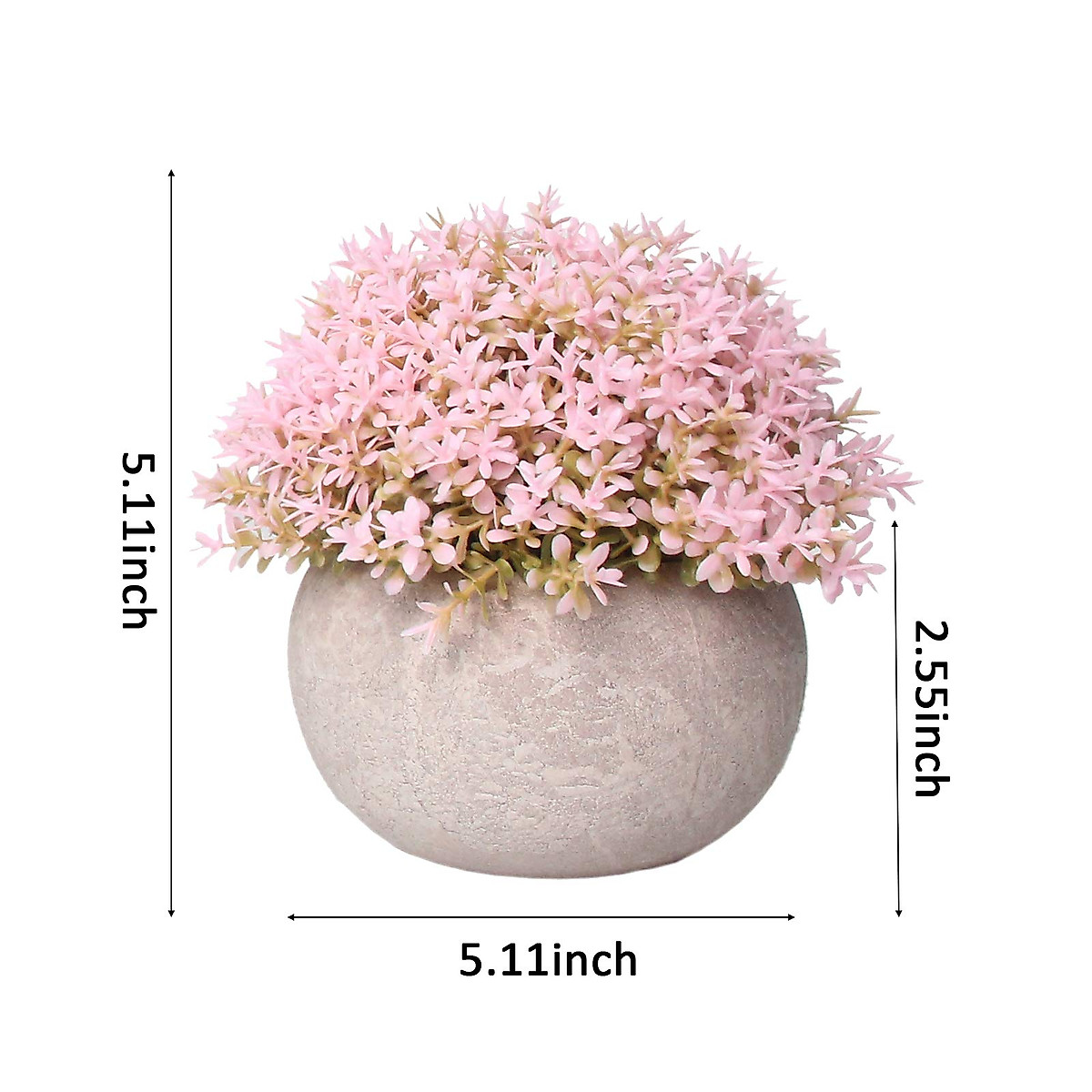 Artificial Plants，Fake Flowers Fake Plants Room Decor Artificial Green Fake Plant Artificial Plants in Pots for Home Decor Indoor ，Garden Office Wall Decoration Artificial Fake Flowers 3pcs （01）