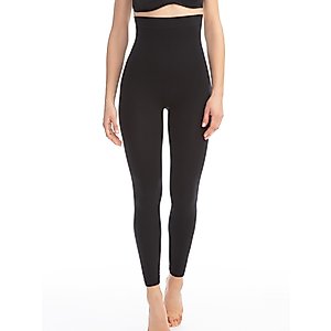 Farmacell High Waisted Leggings for Women Made in Italy - Anti-Cellulite Massage- Seamless Workout Leggings for Women - 133 (Black, S/M)