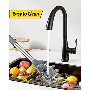 Silicone Pasta Fork and Cooking Spoon Set, Non Stick Kitchen Utensils for Cooking,Stirring,Serving Spaghetti, Soup, Sauce (GREY)