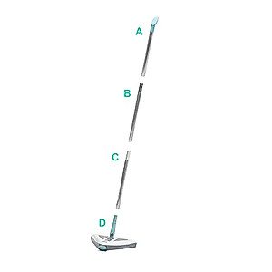 Zippi Sweeper, Powerful and Lightweight Sweeper, Perfect for Carpet Hardwood and Tile, Triangular Design Allows for Sweeping in Corners