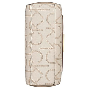 Calvin Klein Hadley Triple Compartment Crossbody, Vanilla/Khaki/Cocoa Logo